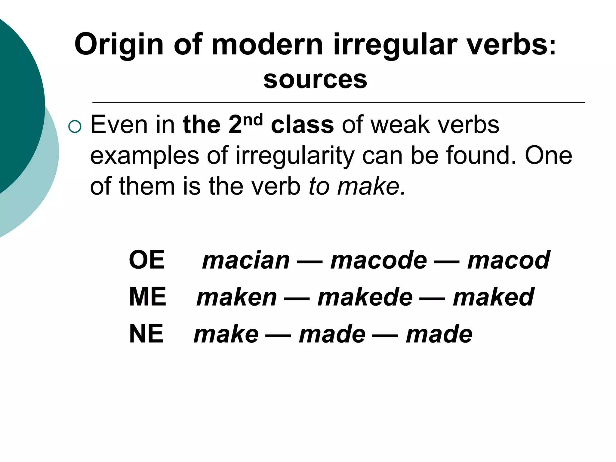 Changes in the verbal system in Middle English.ppt