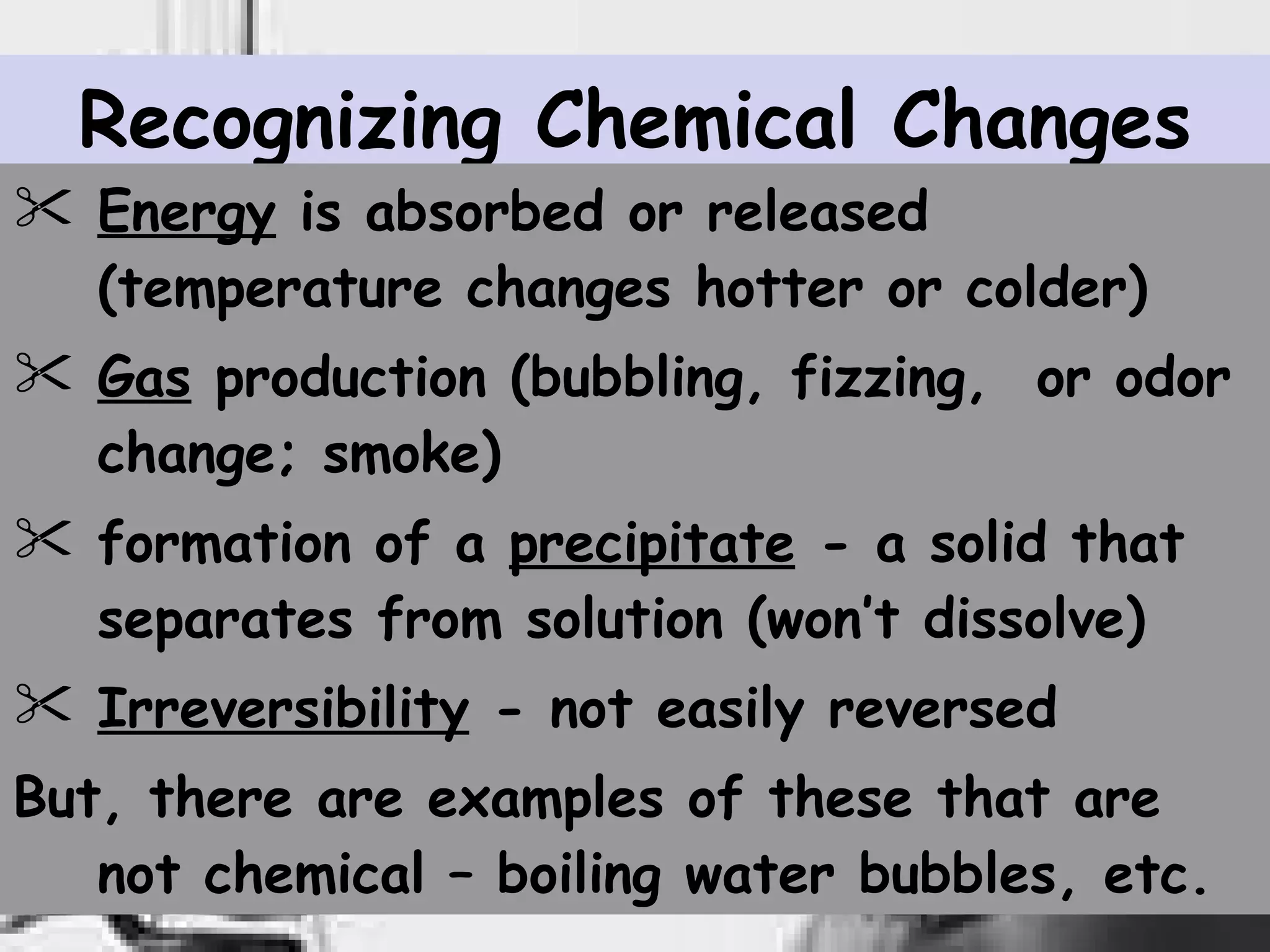 Changes of matter | PPT