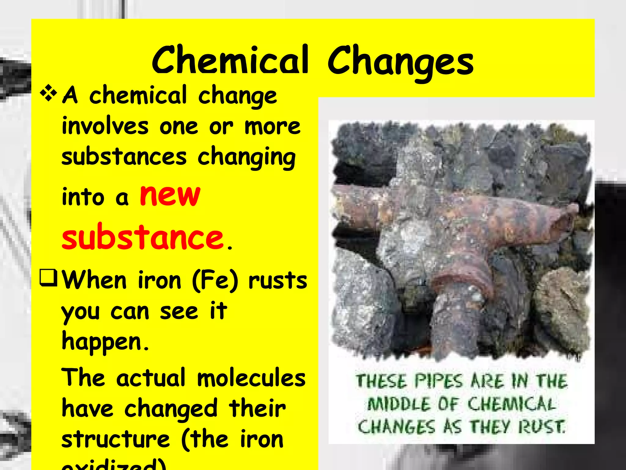 Changes of matter | PPT
