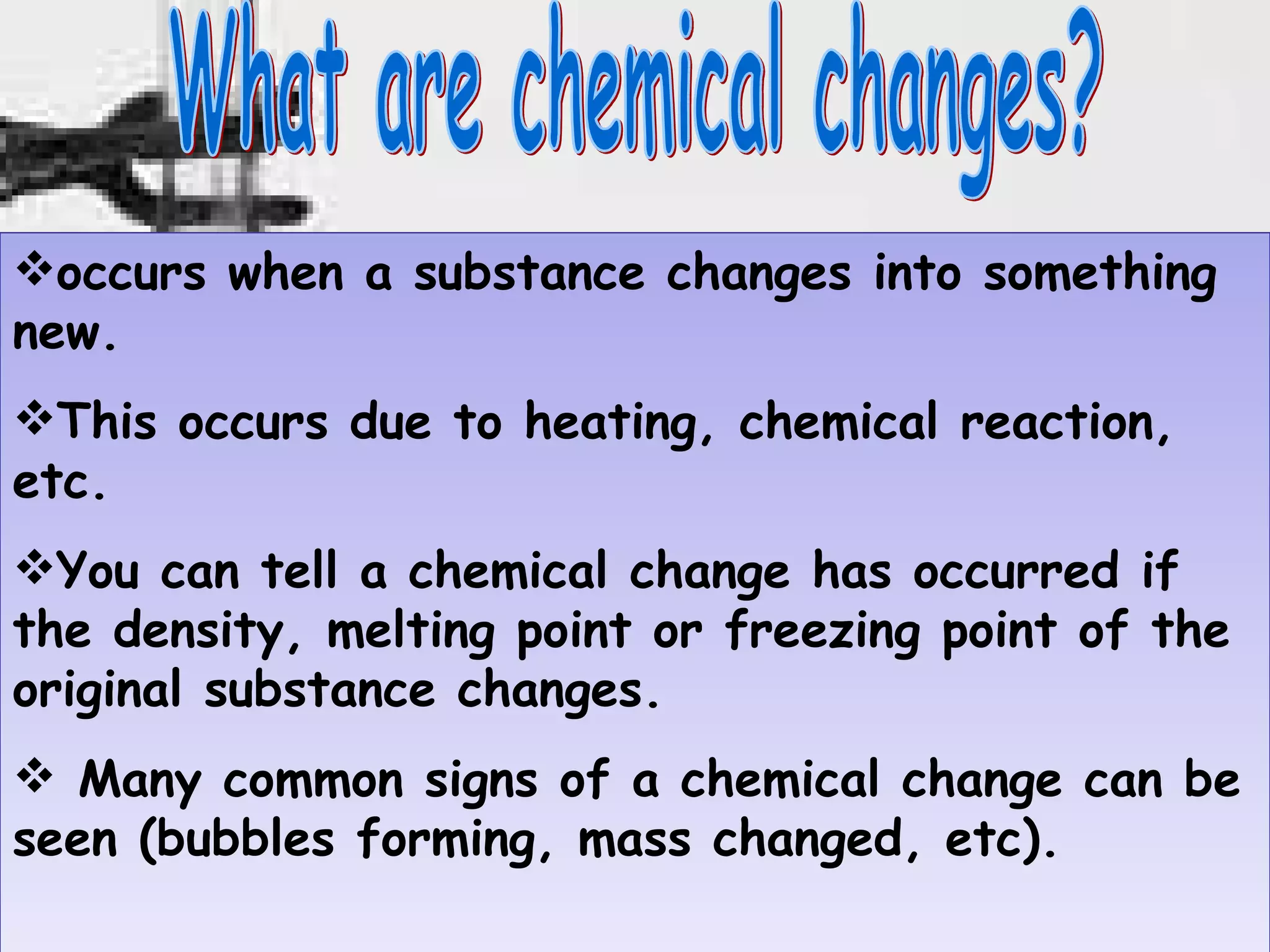 Changes of matter | PPT