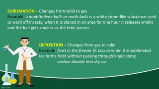 Changes of matter | PPT