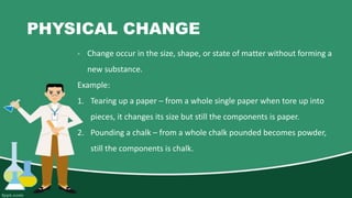 Changes of matter | PPT