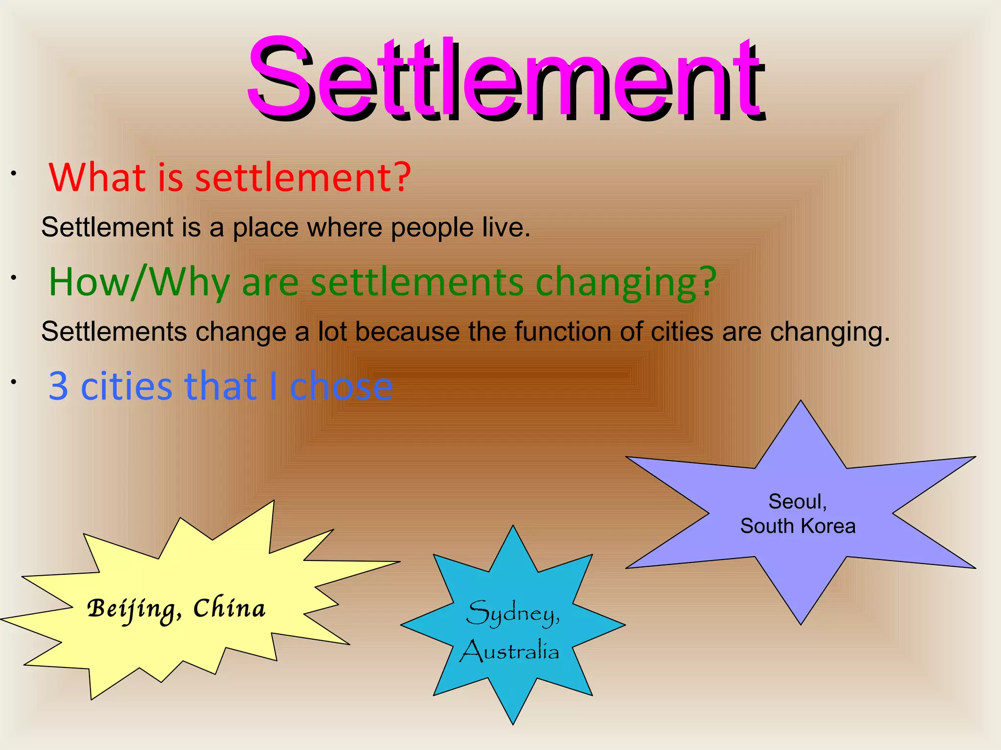 Changes of settlements $4 | PPT