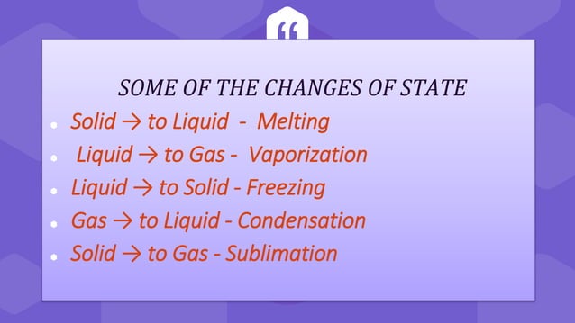 changes of state | PPT | Free Download