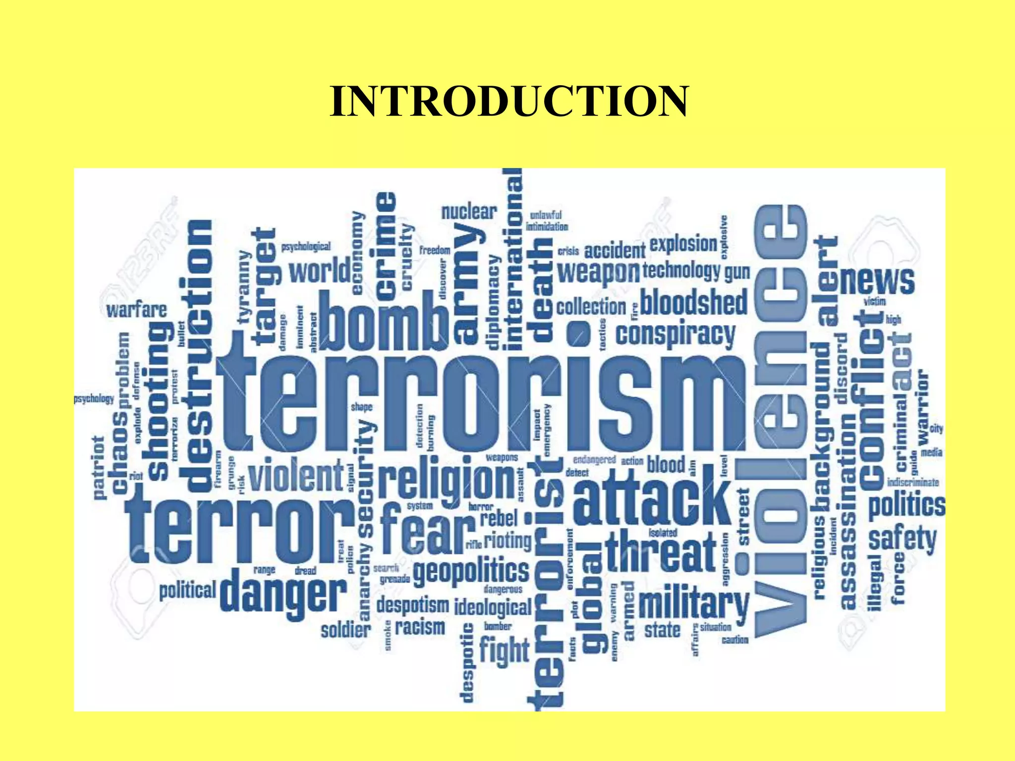 Changes on the terrorism scenario;old and new actors of terrorism | PPT