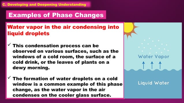 Changes the State of Matter Grade 7.pptx | Chemistry | Science