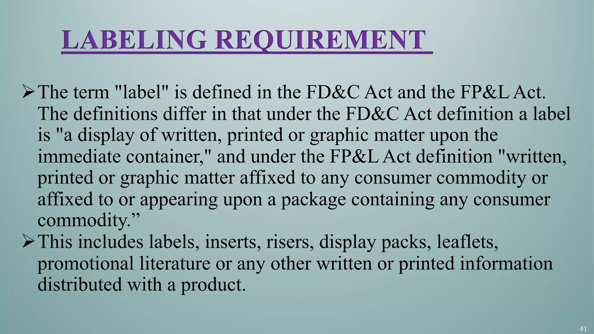 Changes to an approved NDA and ANDA Regulatory considerations for ...