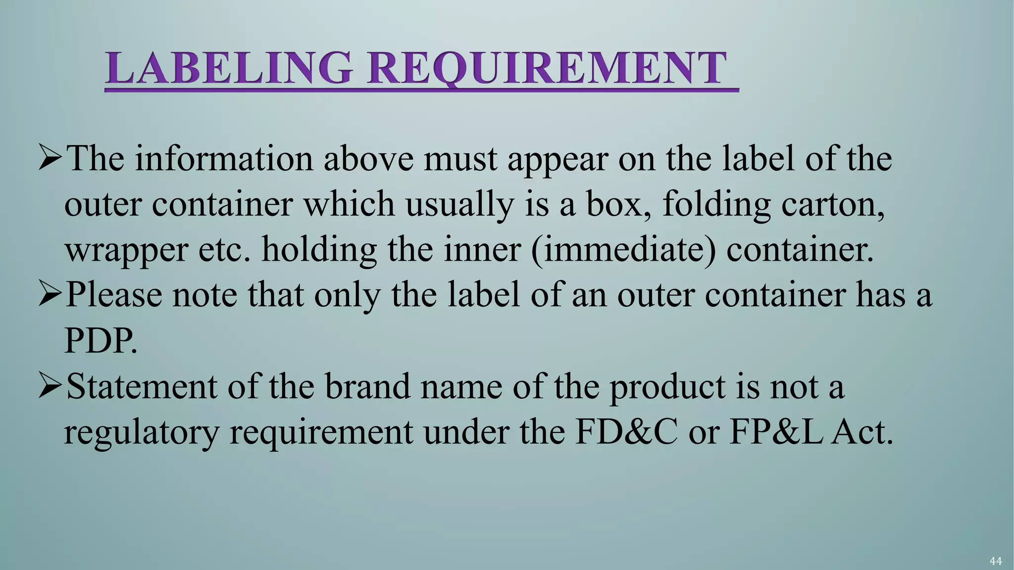 Changes to an approved NDA and ANDA Regulatory considerations for ...