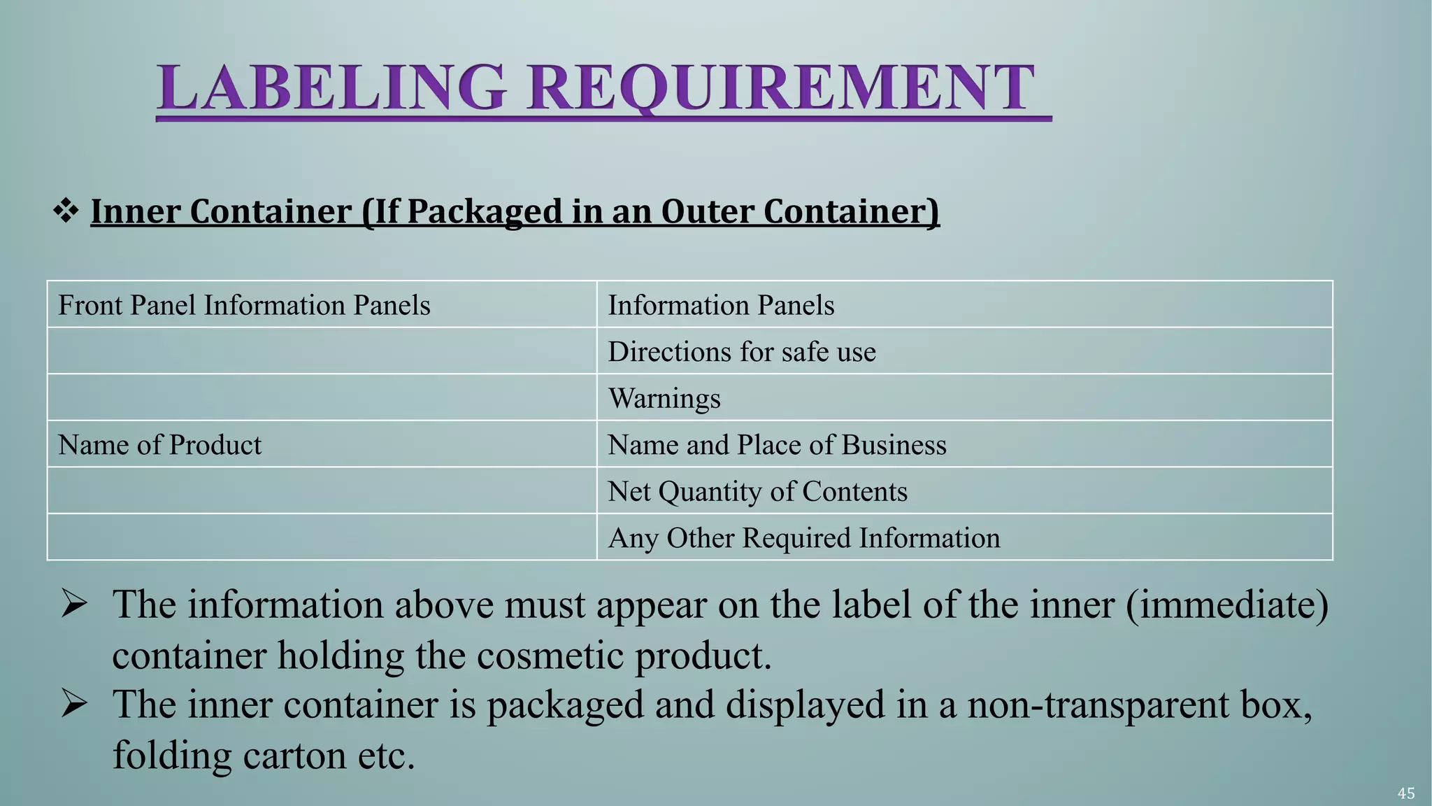 Changes to an approved NDA and ANDA Regulatory considerations for ...