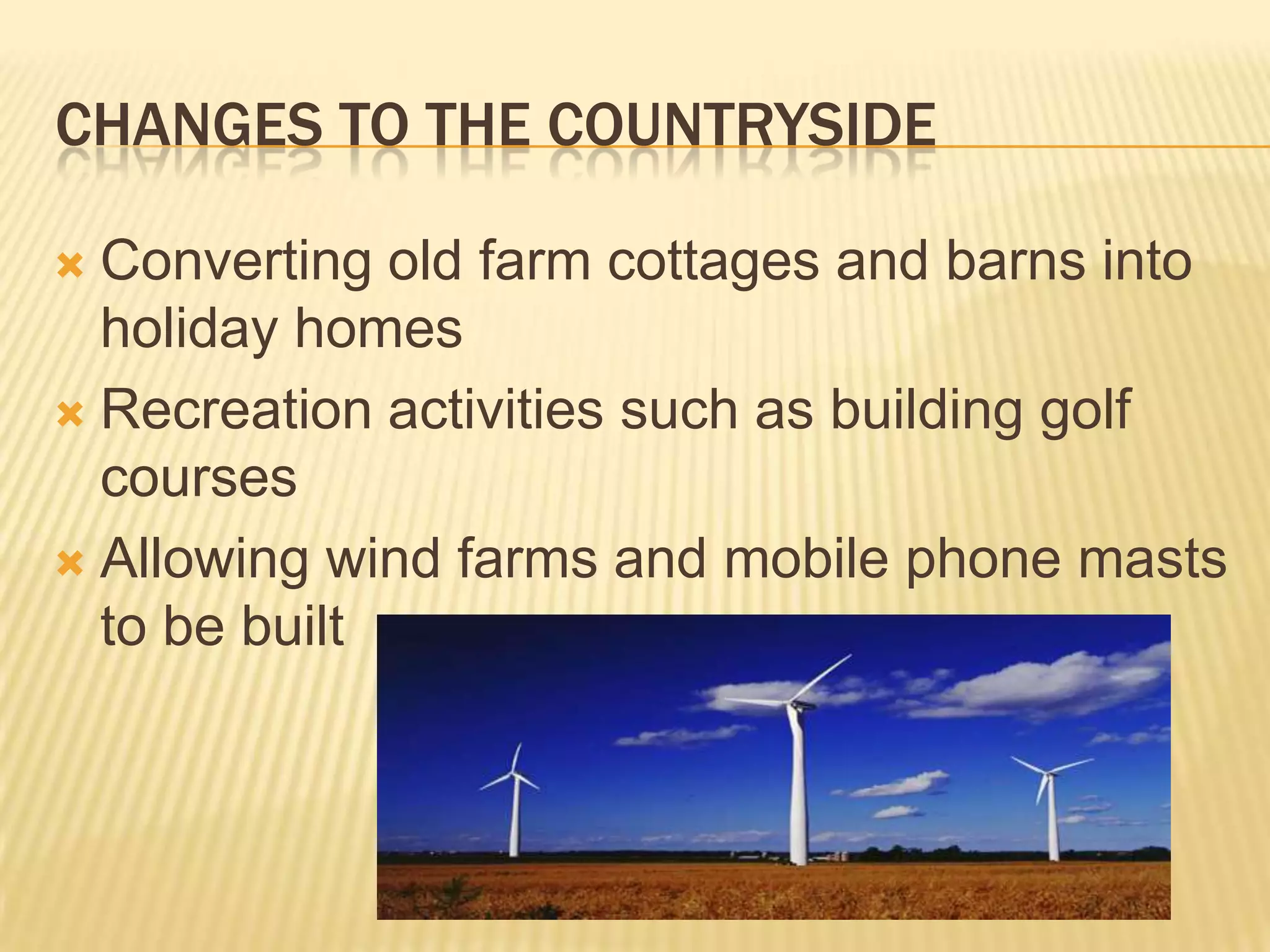 Changes To Countryside | PPTX