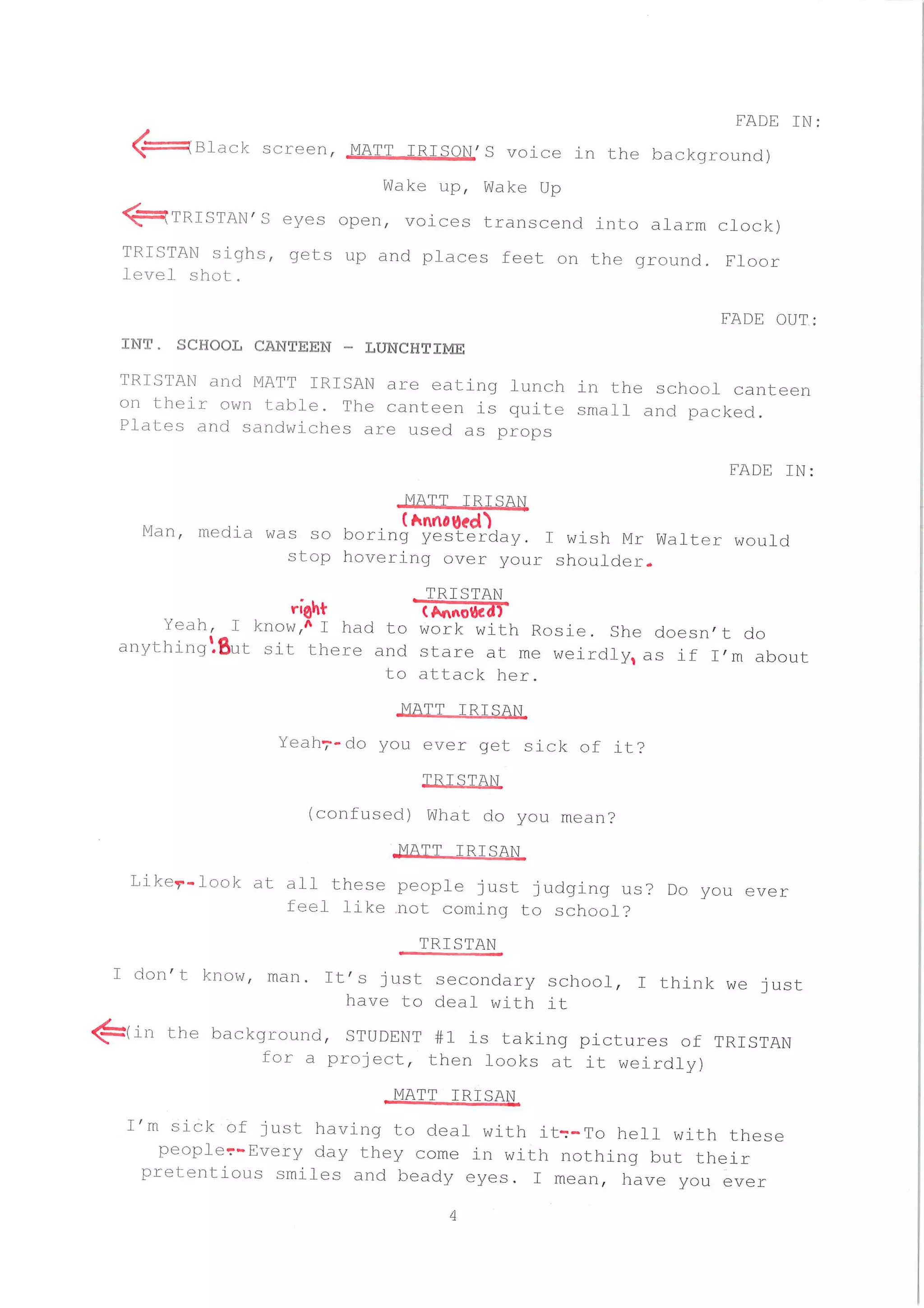 Changes to script | PDF