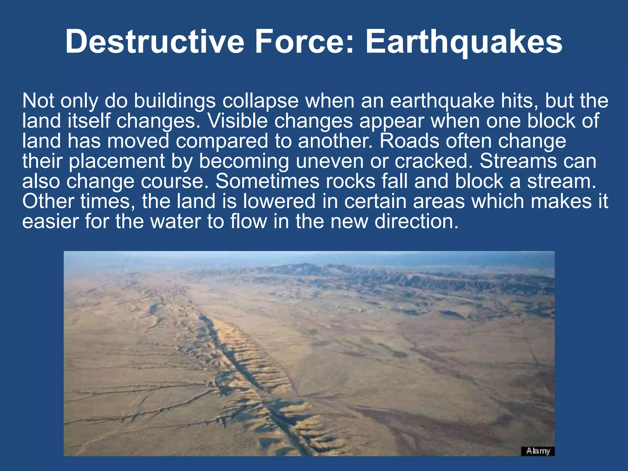 Changes to Surface of Earth Review constructiveanddestructiveforces ...