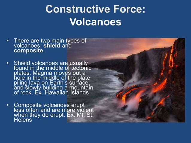 Changes to Surface of Earth Review constructiveanddestructiveforces ...