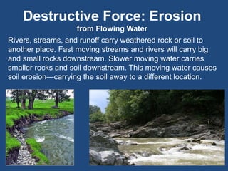 Changes to Surface of Earth Review constructiveanddestructiveforces ...