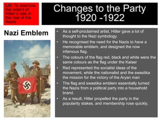 Changes to the Party 1920-22 | PPTX