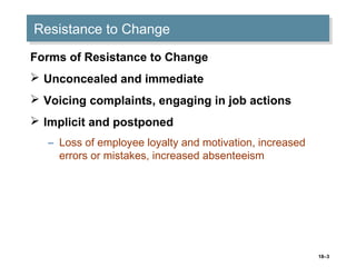 ORGANISATIONAL CHANGE & STRESS MANAGEMENT | PPT