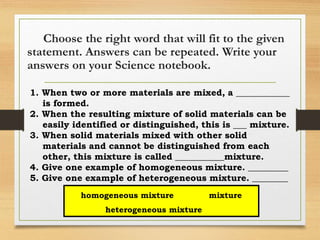 Changes when materials are Mixed.ppt