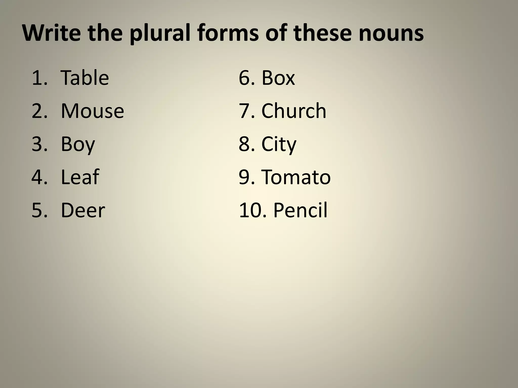 Grammar Exercises | PPTX