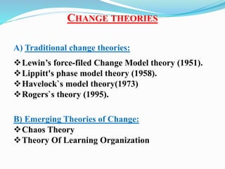 Change theories | PPTX