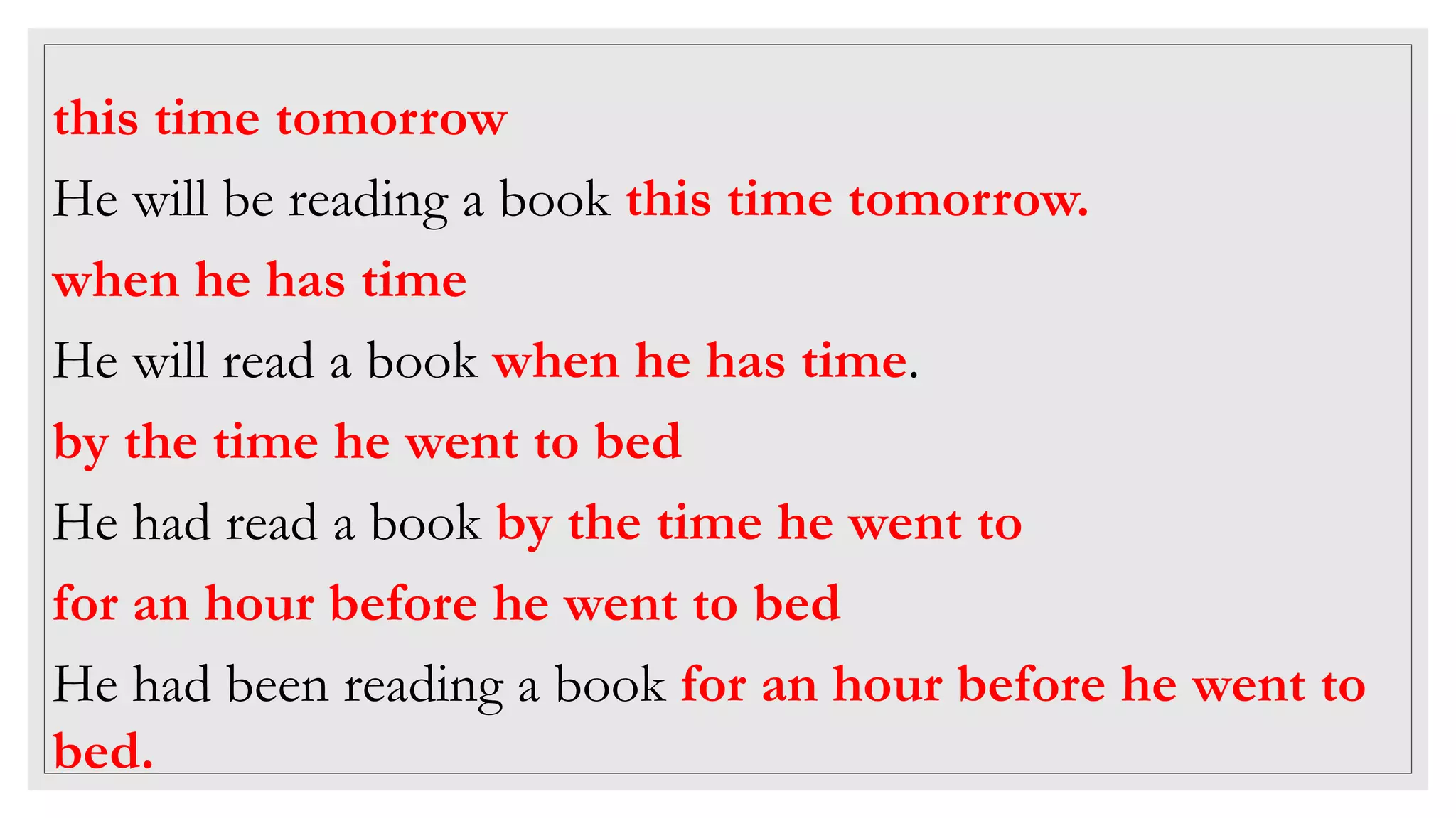 Change the tense | PPTX