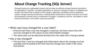 Change tracking | PPTX
