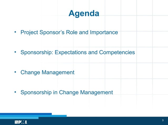 Overview of Role of Sponsor in Change | PPT
