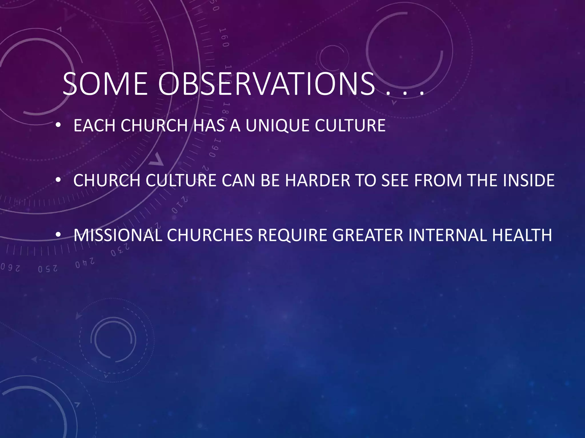 Developing a Healthy Church Culture | PPTX