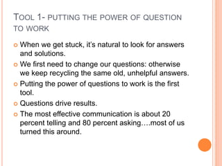 Change your questions change your life (Book Review) | PPTX