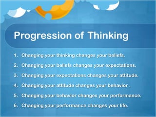 Change your thinking and change your l ife | PPTX