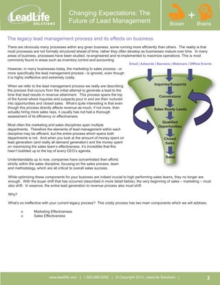 The Future of Lead Management | PDF | Sales | Business