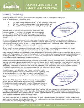 The Future of Lead Management | PDF | Sales | Business