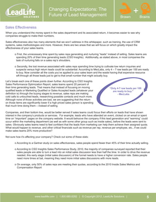 The Future of Lead Management | PDF | Sales | Business