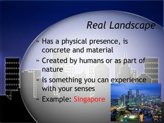 Changing Landscape Tutorial 1 | PPT