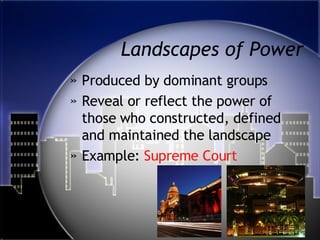 Changing Landscape Tutorial 1 | PPT | Geography | Science