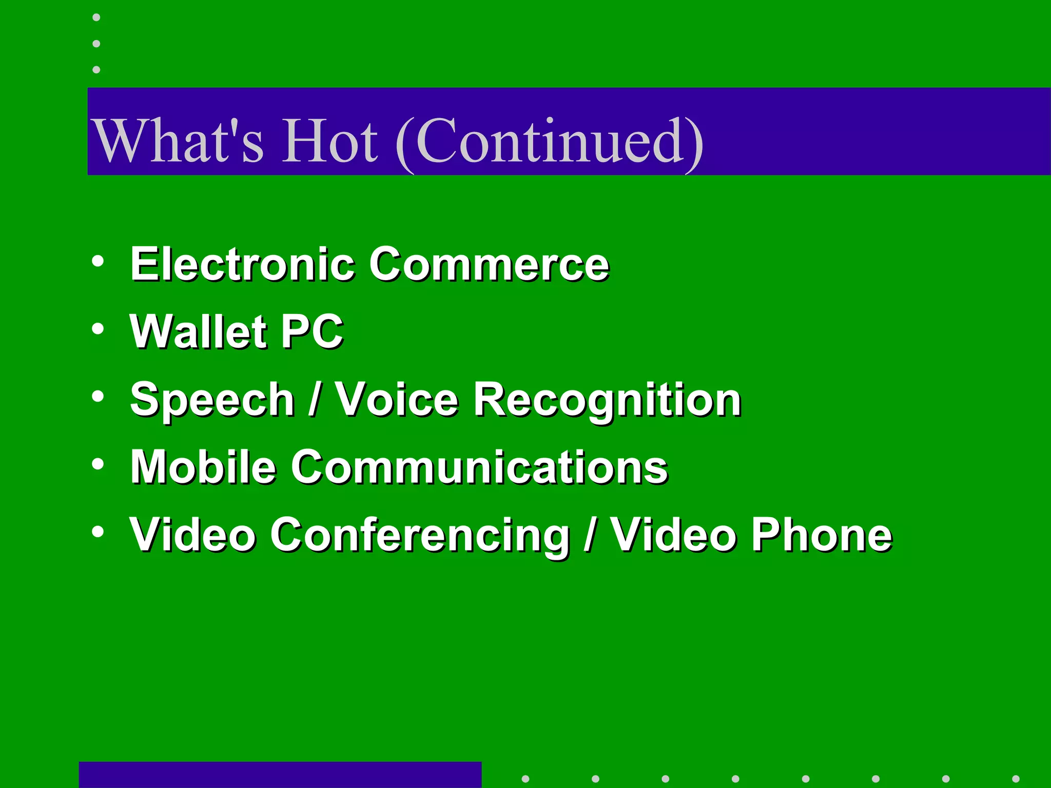 Changing Technology from 1996 | PPT