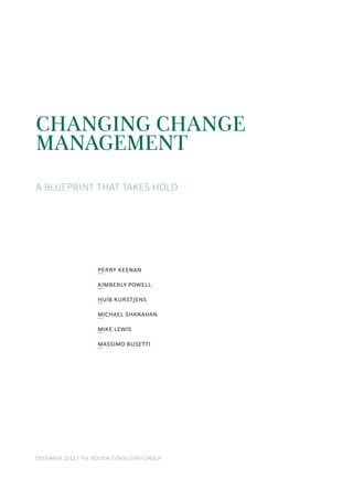 Changing Change Management | PDF