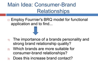 Changing consumer relationships with brands | PPTX