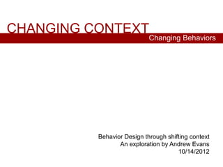 Changing Context | PPTX | Medical Health