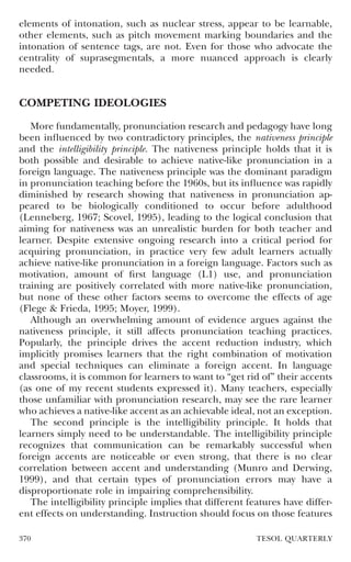 Changing Contexts And Shifting Paradigms In Pronunciation Teaching | PDF