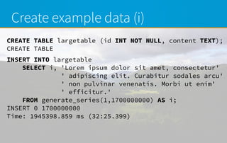 Changing your huge table's data types in production | PPT