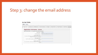 Changing email | PPTX