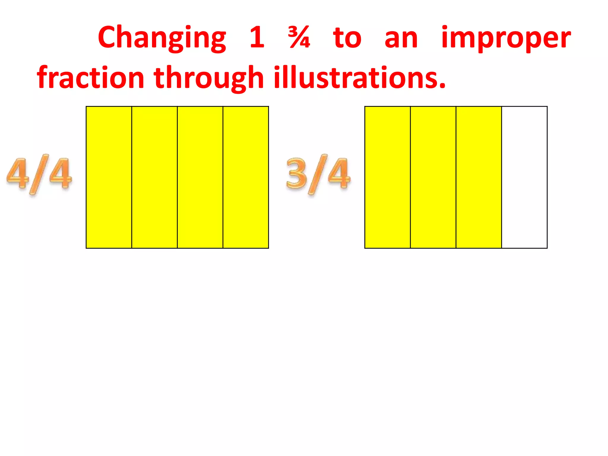 Changing improper fractions to mixed forms and vice | PPTX