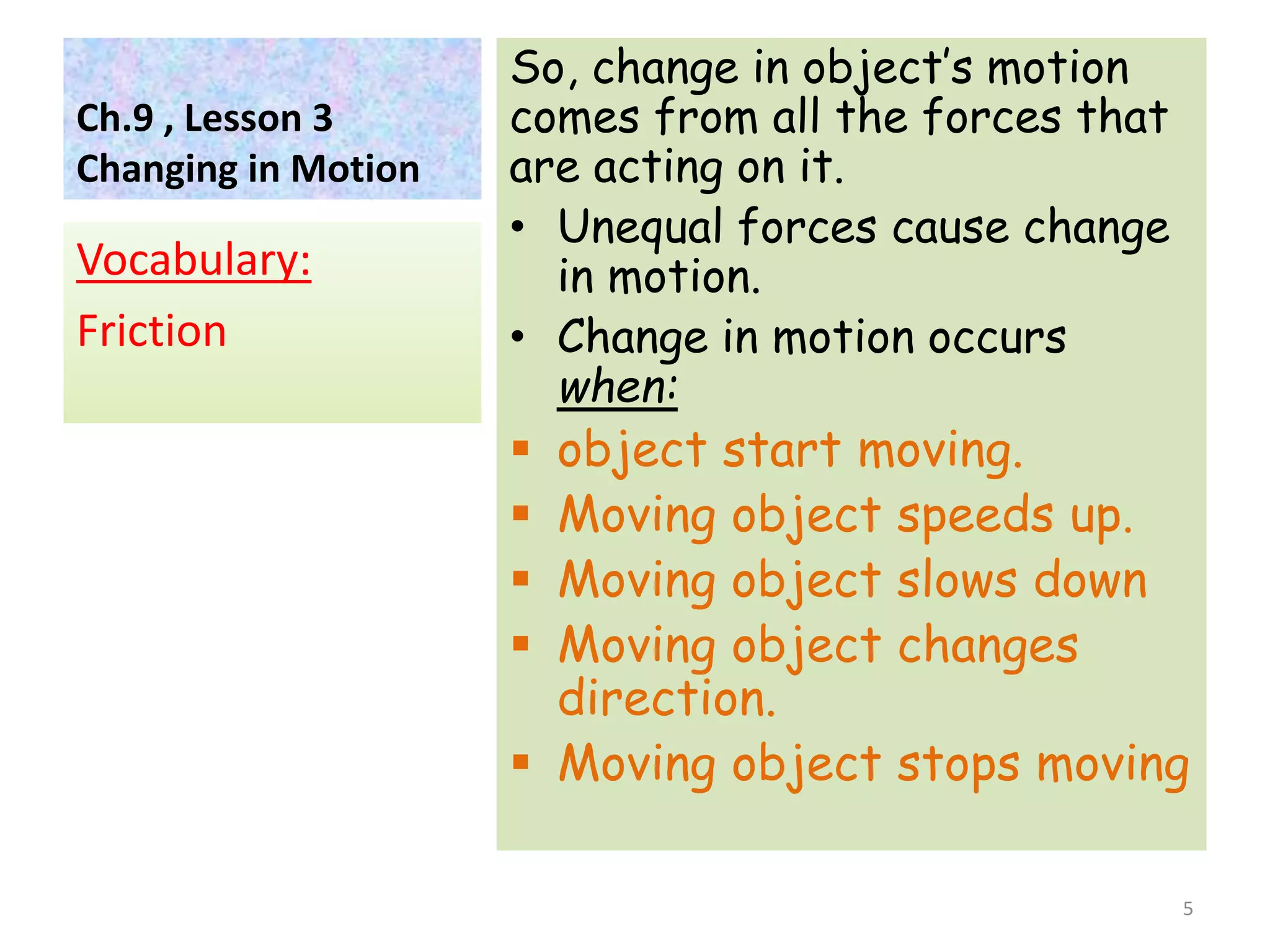 Changing in motion g3 | PPTX