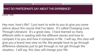 Changing Lives Through Literature | PPT