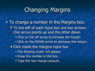 Changing Margins | PPT | Computing | Technology & Computing