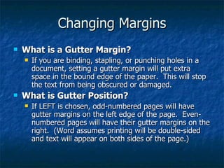Changing Margins | PPT | Computing | Technology & Computing