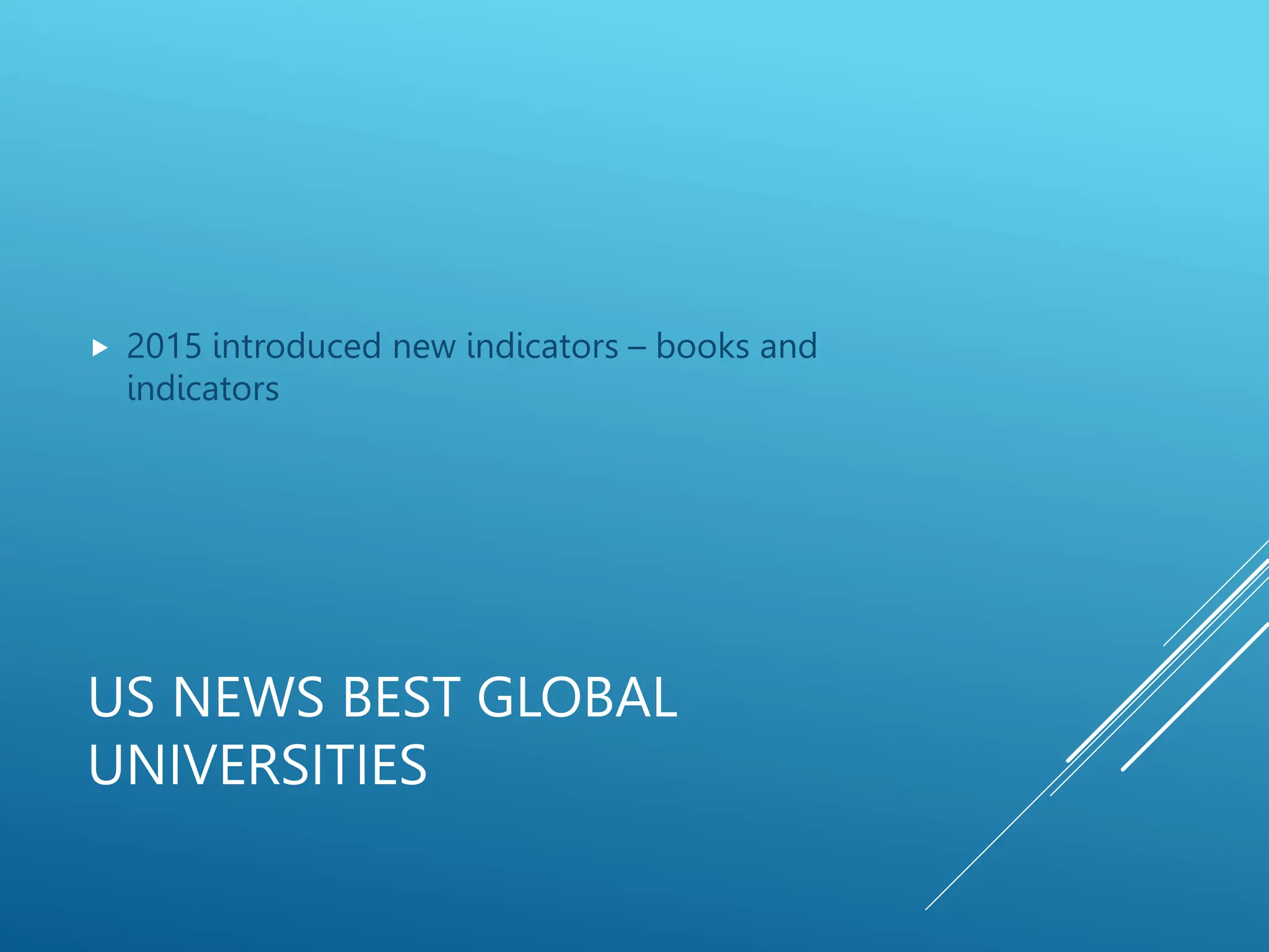 Global University Rankings: Changing Methodologies | PPTX