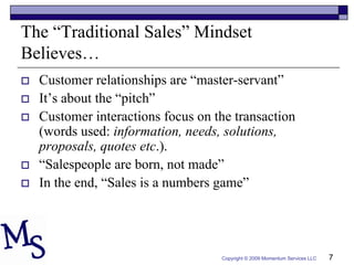 Changing The Sales Mindset | PDF