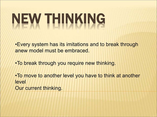 Changing mindset | PPT | Business and Finance