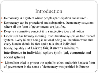 Changing nature of democracy | PPTX